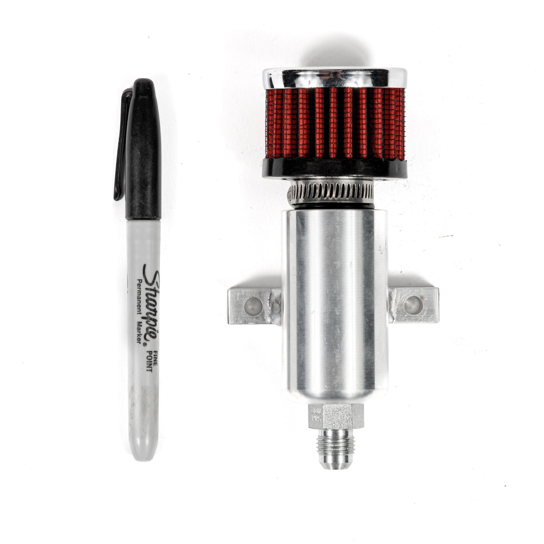 Roll Over Catch Can Flat Mount - TMR Customs