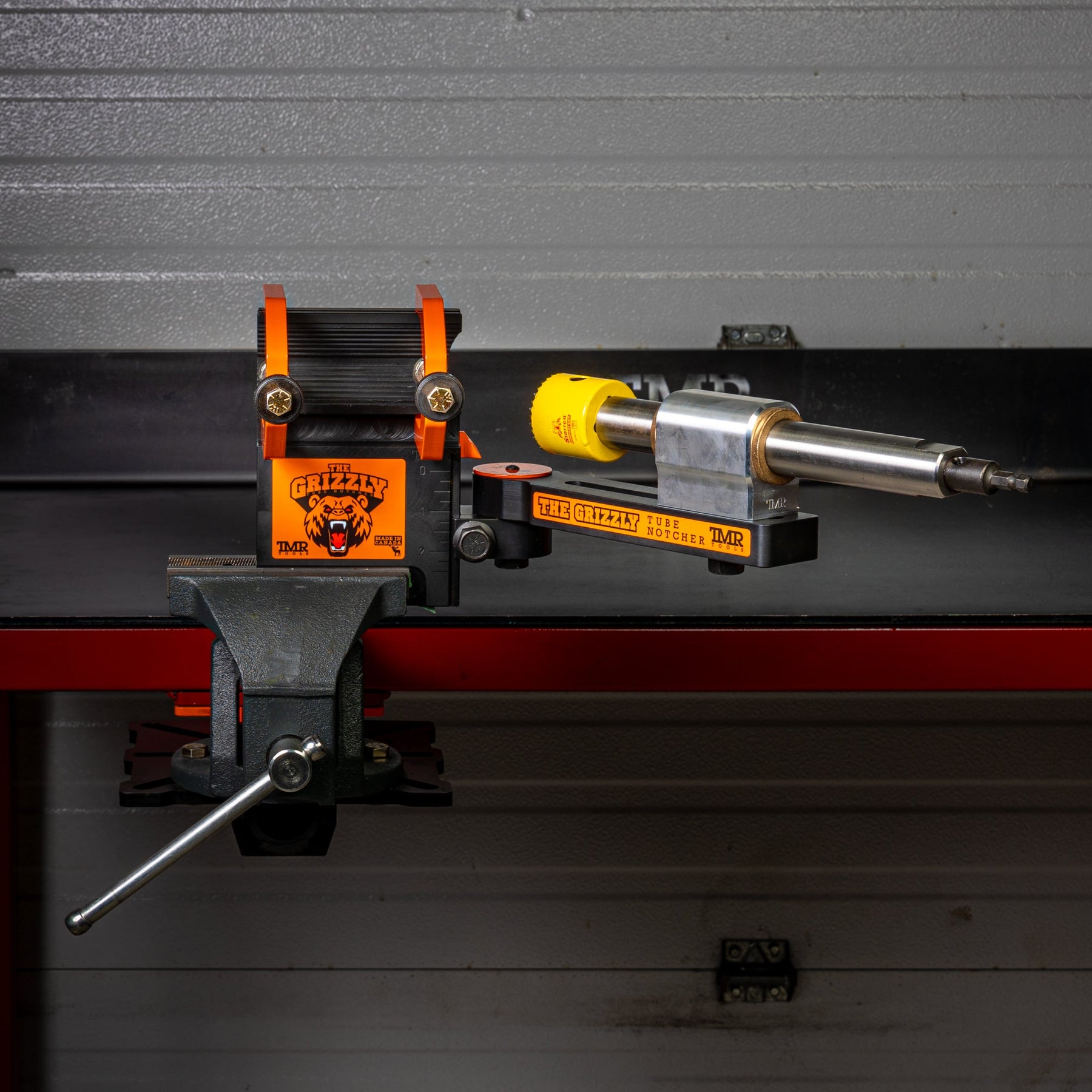 THE GRIZZLY Hole Saw Tube Notcher – TMR Customs