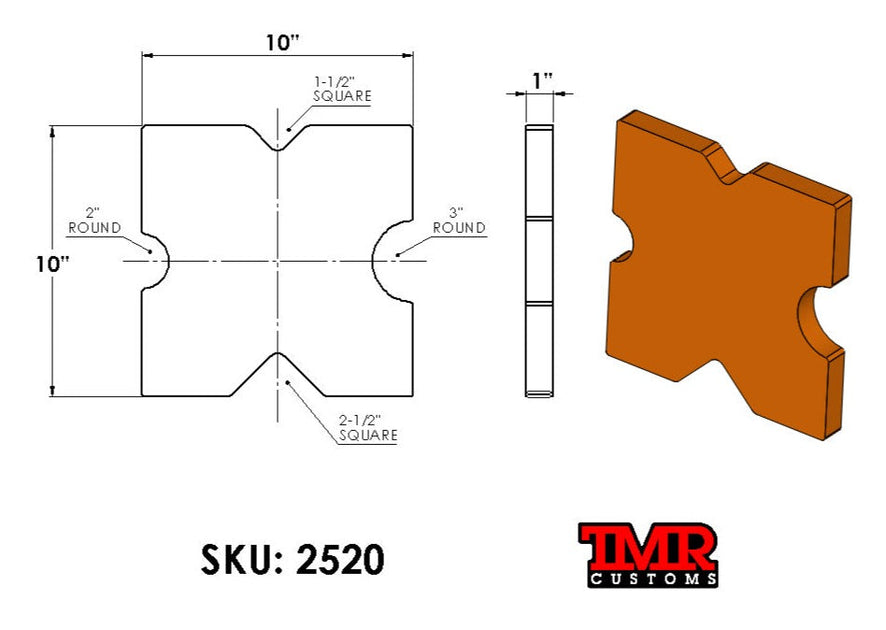 Shop Press Plates - 10" x 10" – TMR Customs