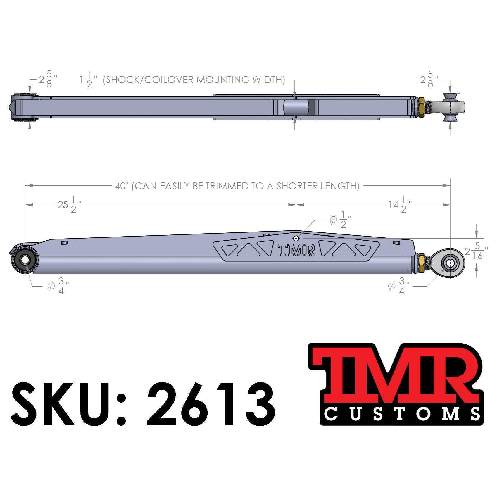 Off Road Trailing Arms - Trailing Arm Suspension – TMR Customs