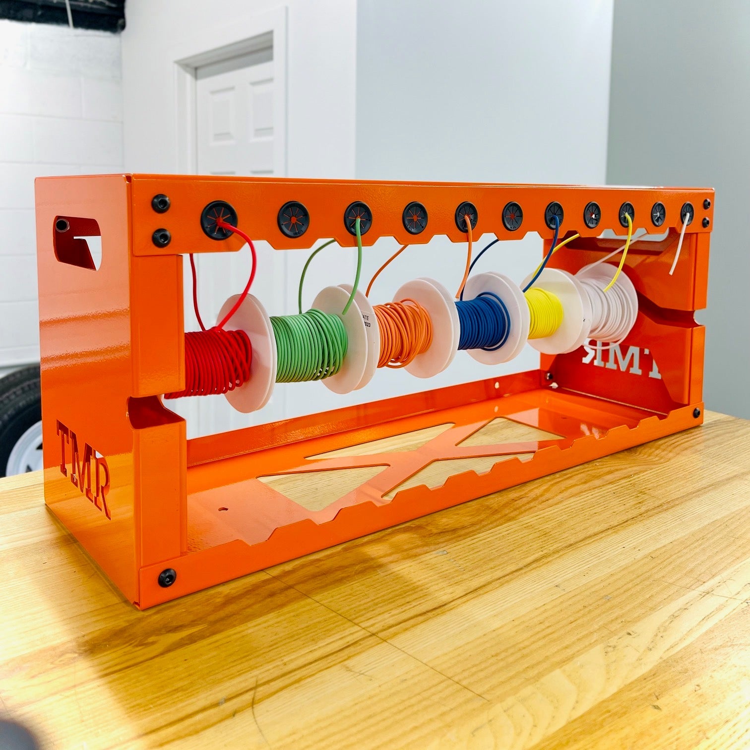 Large Wire Spool Organizer Rack – TMR Customs