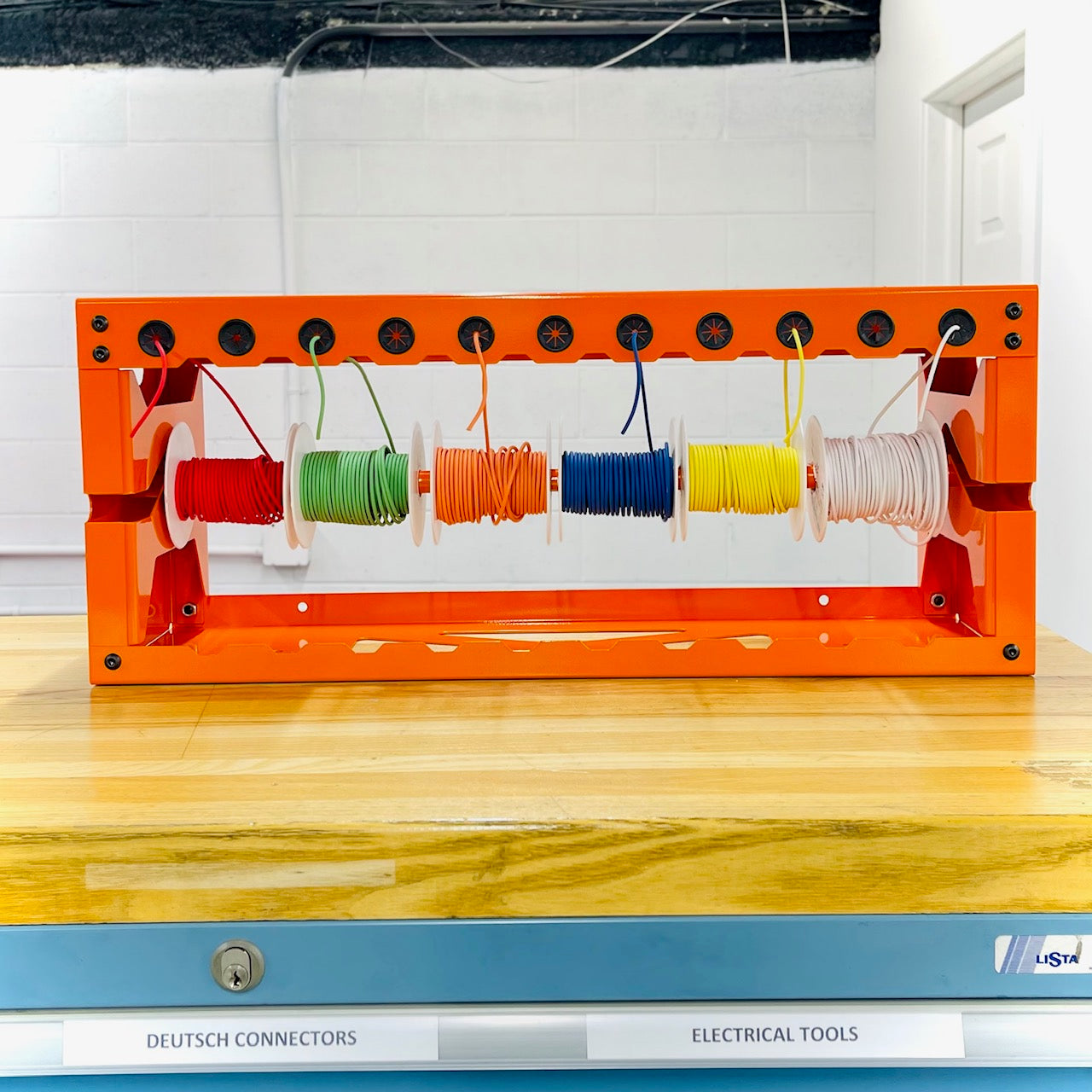 Large Wire Spool Organizer Rack – TMR Customs