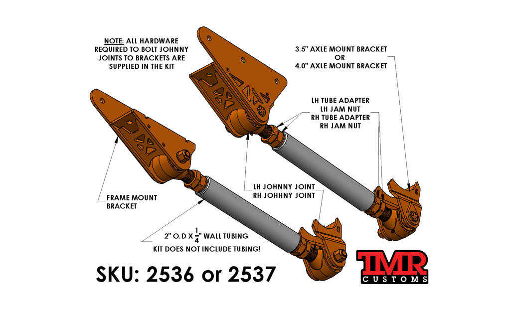 Universal DIY Traction Bar KIT – TMR Customs