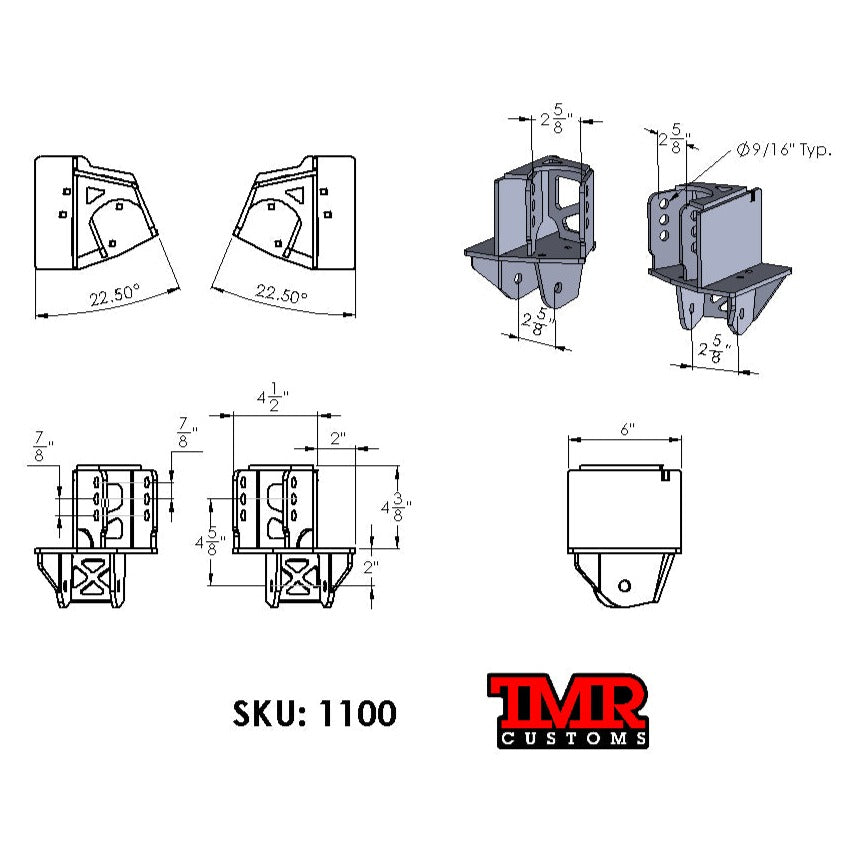 Frame Mounted 4 Link Brackets - Frame Mounted Jeep 4 Link Brackets For ...