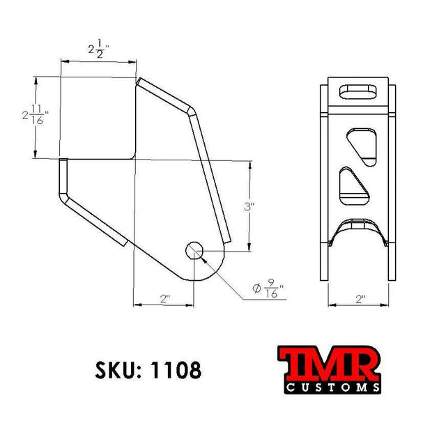 Universal Offset Frame Mount Track Bar Bracket - Offset Frame Mount ...