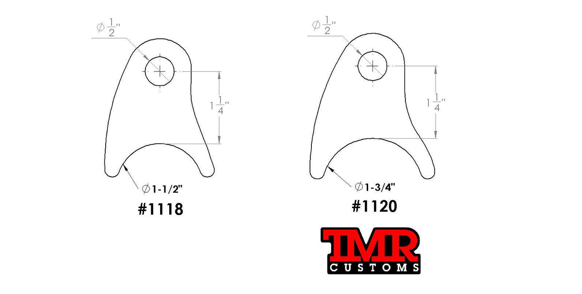 Small Offset Shock Tabs - Small Offset Jeep Shock Tabs for Sale – TMR ...