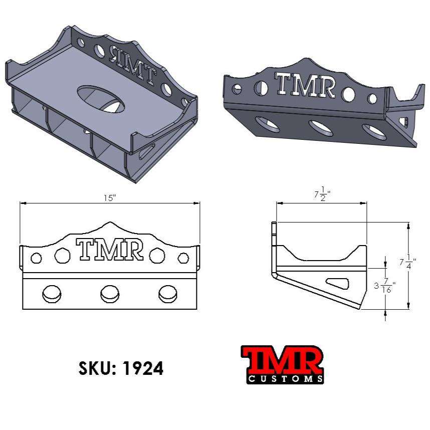 Universal Hydraulic Steering Ram Mount – Full Hydro Ram Mount – TMR Customs