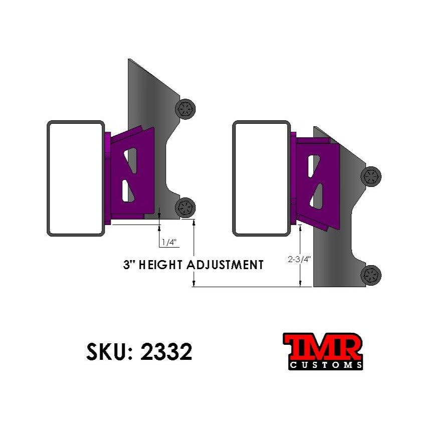 Bump Stop Frame Mount - 1" OFFSET – TMR Customs