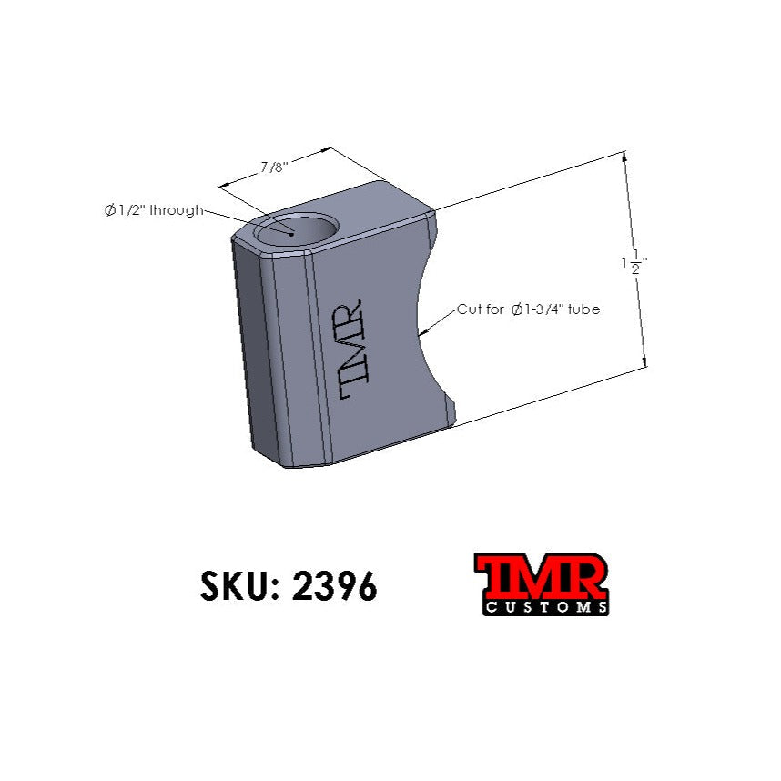 Weld Block for Limit Strap Clevis - Round – TMR Customs