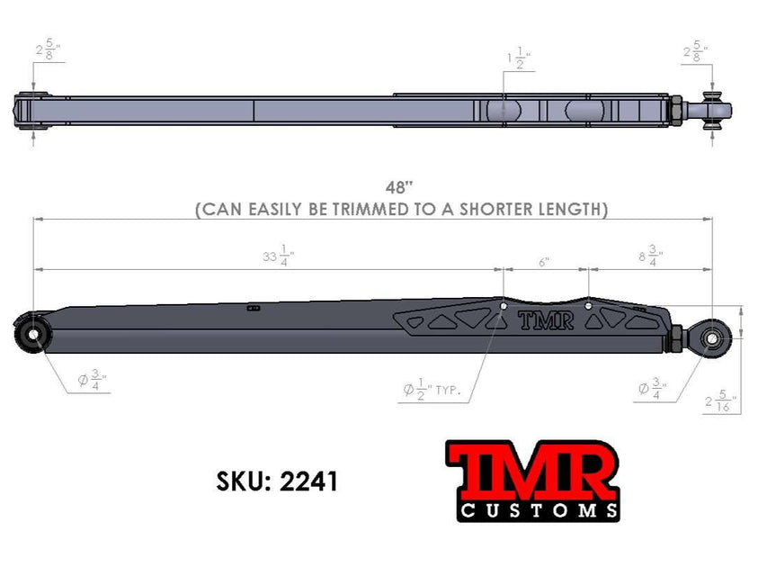 Competition Trailing Arms - DIY Kit (DUAL SHOCK) – TMR Customs