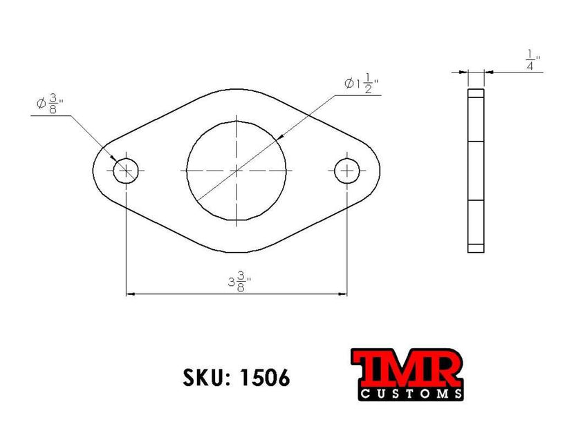 2 Bolt Tube Flanges – TMR Customs