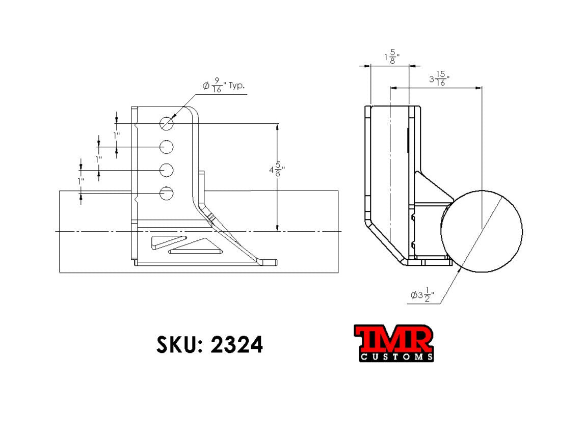 Universal Front Track Bar/Pan Hard Bar Kit – TMR Customs