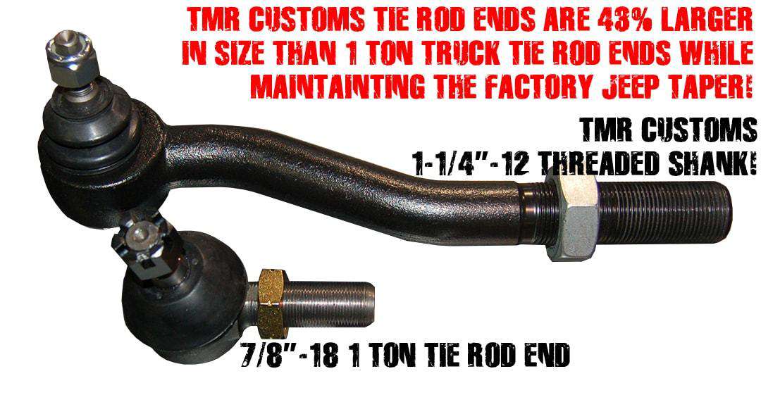 2.5 TON Jeep JK Drag Link Kit - DOM STEEL - TMR Customs